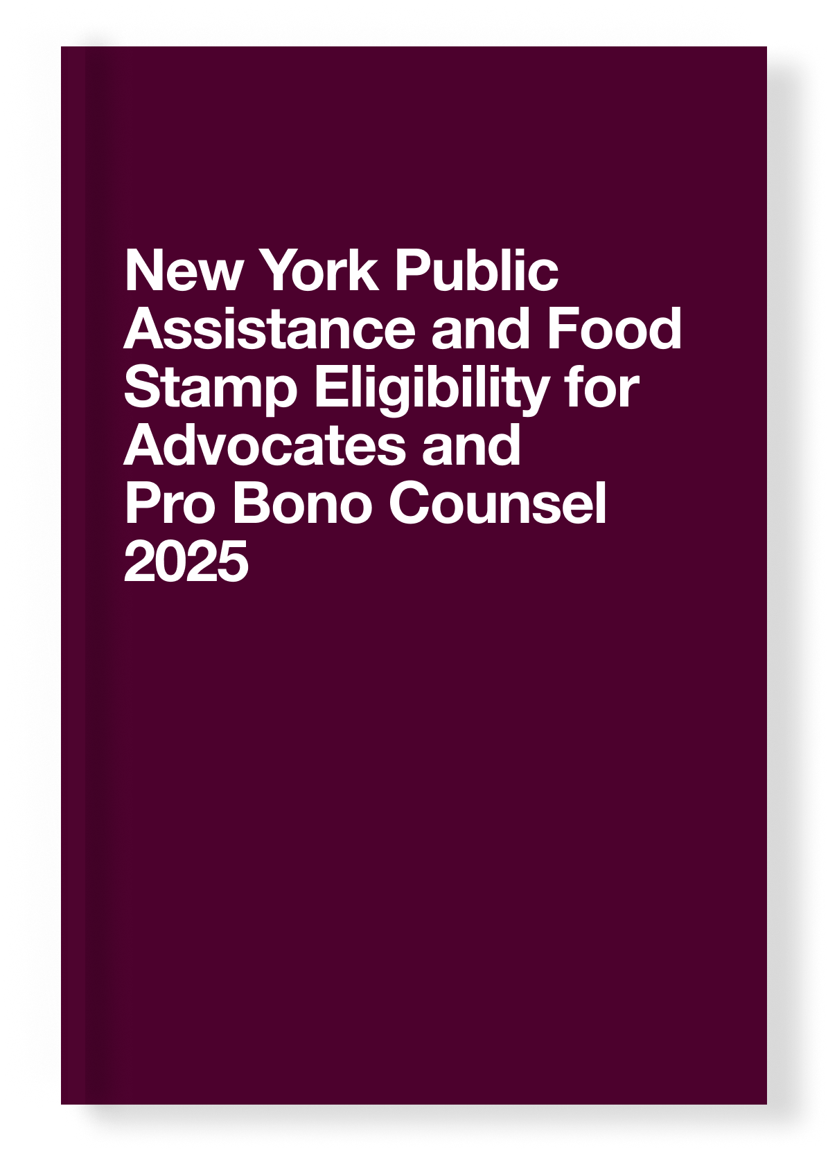 New York Public Assistance and Food Stamp Eligibility for Advocates and ...