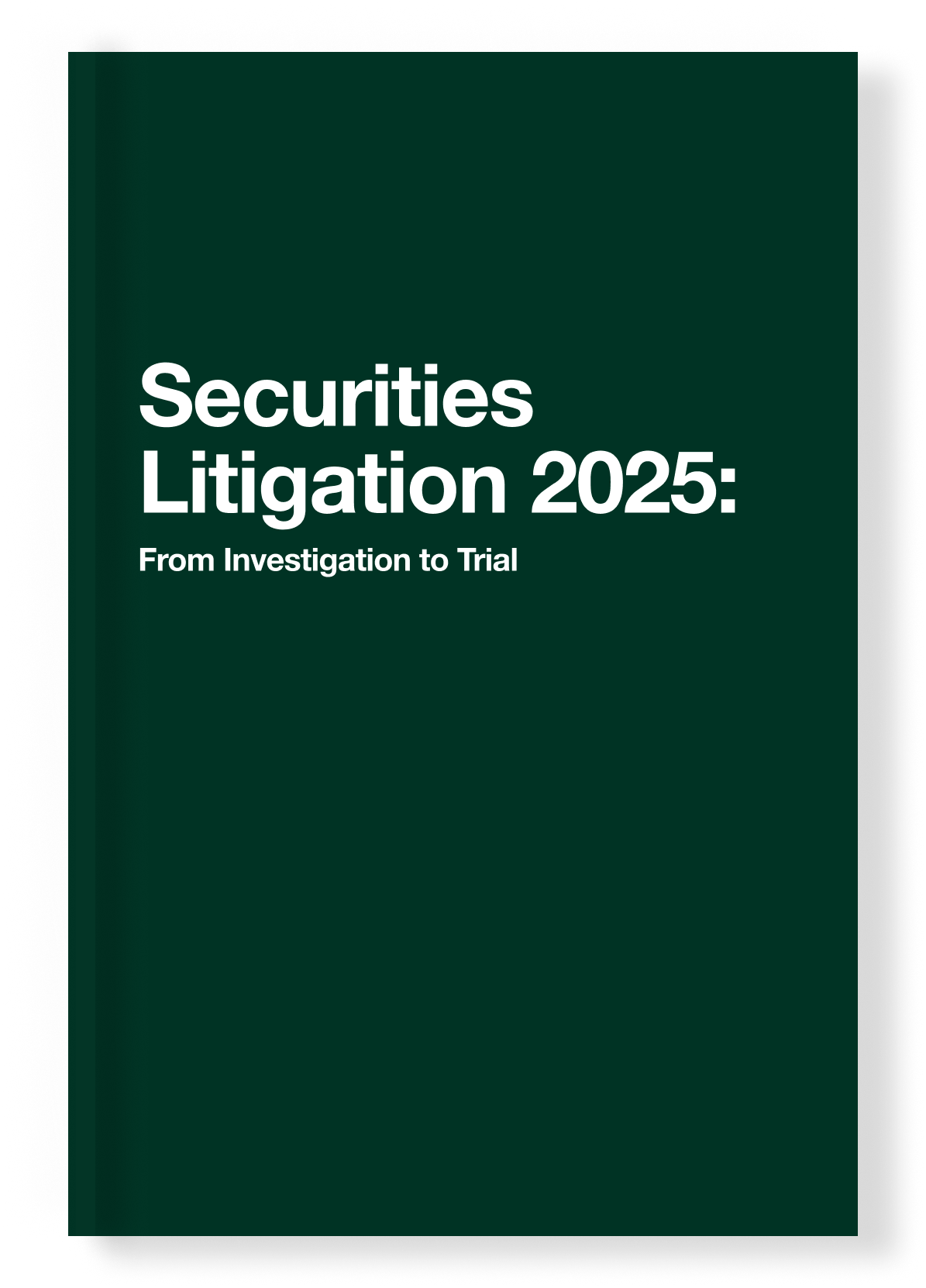 Securities Litigation 2025: From Investigation to Trial - PLI PLUS
